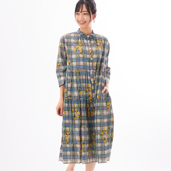 SUPER HAKKA BOUQUET ワンピース SUPER HAKKA ワンピース コットン