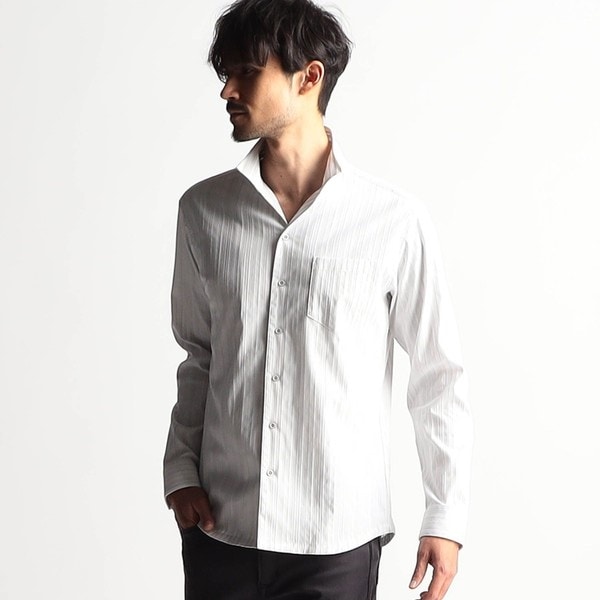 オーバーサイズ スタンドカラーシャツ | ラコステ(LACOSTE) | マルイ