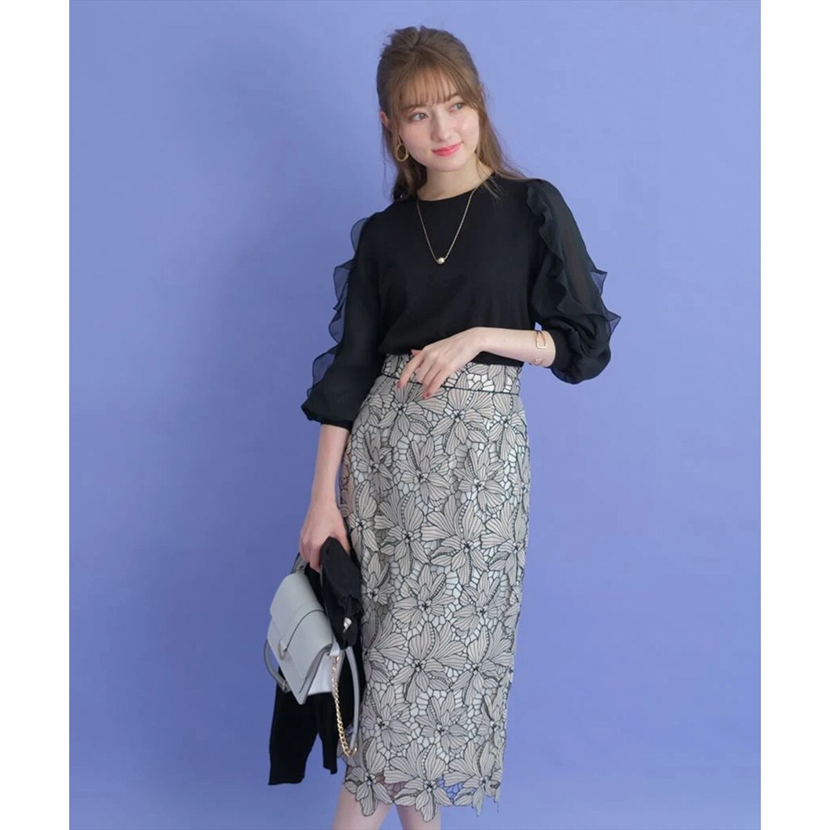 37％割引ホワイト系,M【在庫あり】 【新品】アプワイザーリッシェ フリルスリーブアンサンブル アンサンブル トップスホワイト系M-OTA ...