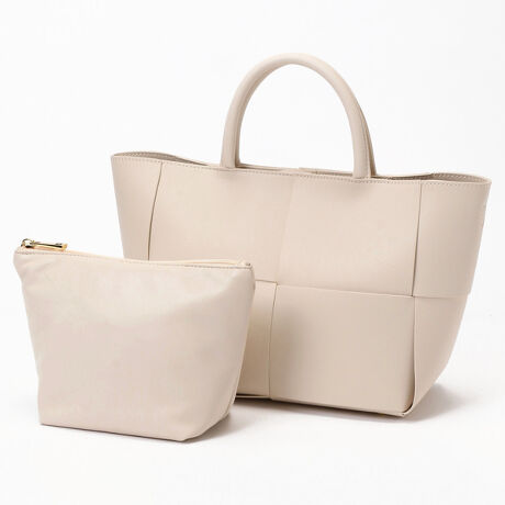 カシュカシュ cachecache / ポーチ付きイントレチャートトートバッグ | カシュカシュ(cache cache) | 01-00-76800 | ファッション通販 マルイウェブチャネル