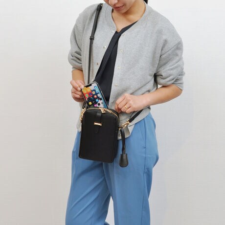 カシュカシュ cachecache / 両あおり縦長スリムポシェット | カシュカシュ(cache cache) | 01-00-79080 | ファッション通販 マルイウェブチャネル