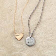 【WEB限定】K10 イエローゴールド/シルバー ダイヤモンド ハート ペアネックレス | ブルーム(BLOOM) | 0785-0029 ...