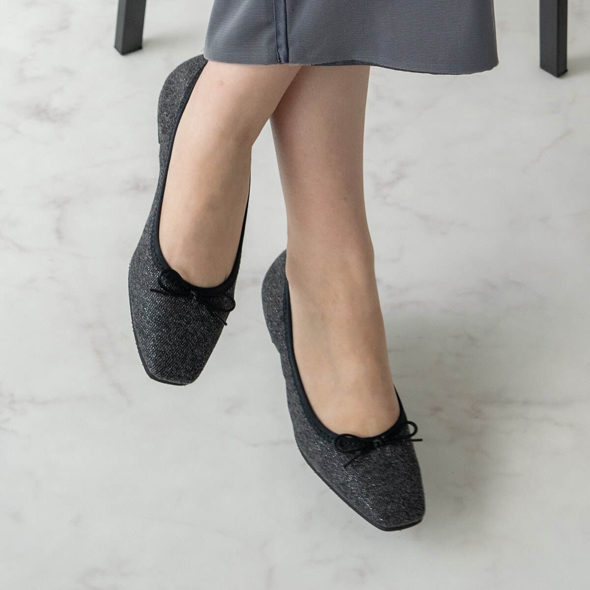 25秋冬新作◇Bridget Birkin◇1.3cmヒール◇スクエアデイリーバレエ