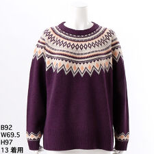 フェアアイル柄セーター【グリーンノート】【大きいサイズ】【13号・15号・19号】 | グリーンノート(gree*n[nout]) | マルイ ...