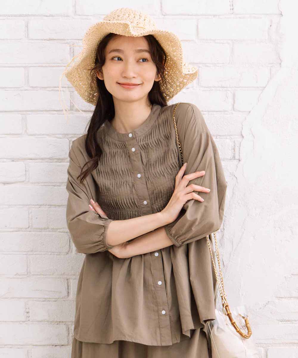 大きいサイズ】 9号・15号(M・3L) ストライプ＆チェックカラーコンビ