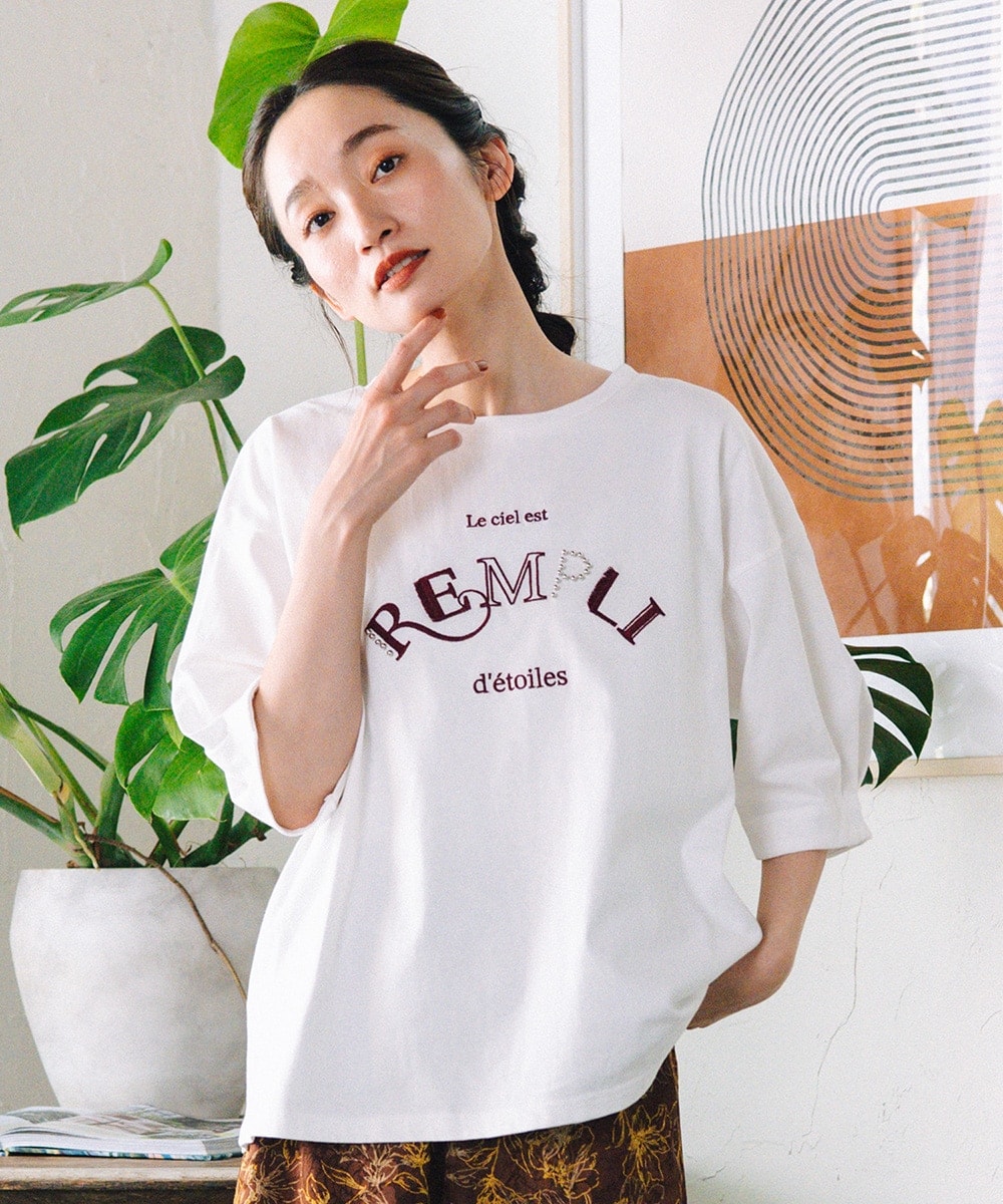 サブ ストリート/【大きいサイズ】 9号・15号(M・3L) タッセルロゴ刺繍Tシャツ 大きいサイズ】 9号・15号(M・3L) タッセルロゴ刺繍Tシャツ | サブ