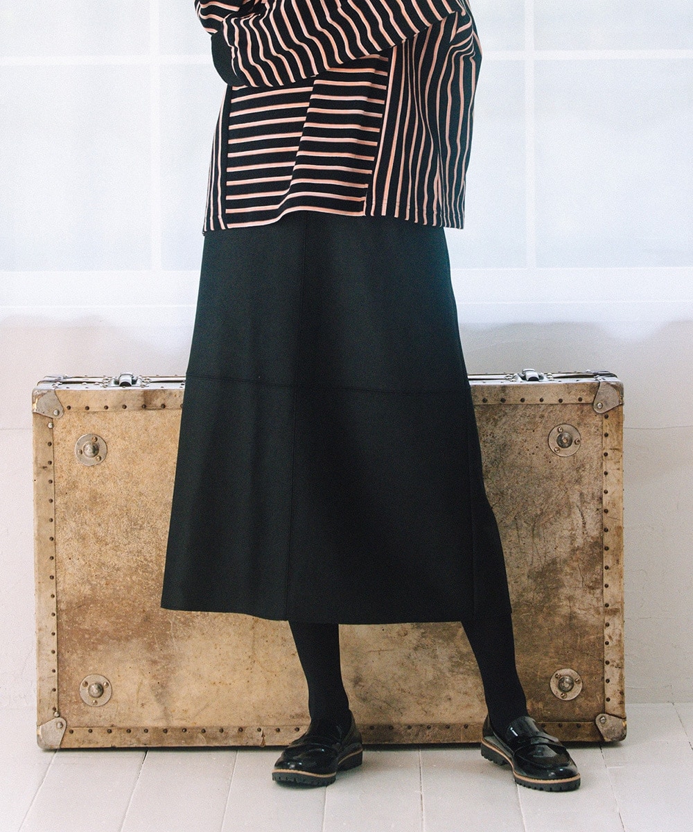 大きいサイズ】 15号・19号 FONTLAB ラメボンディングIラインスカート