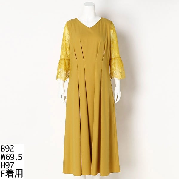 ラ・クープ（LACOUPE）/【大きいサイズ】レースロングドレス 大きいサイズ】袖レースロングドレス | ラ・クープ(LACOUPE) | マルイ