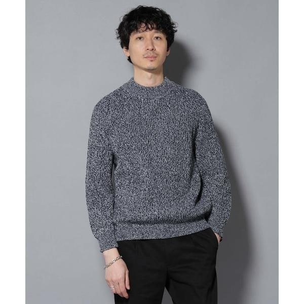 モールヤーンブロッキングニット | ナノユニバース(NANO universe