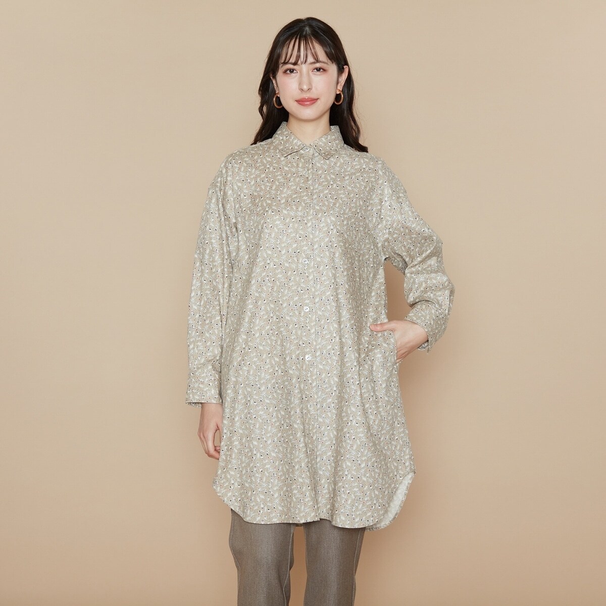 洗える】ハート刺繍コーデュロイブラウス | アル・ディ・ラ(AL DI LA