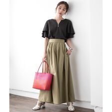 【洗える】スカート見えボリュームワイドパンツ | ビス(VIS) | BVS13220 | マルイウェブチャネル