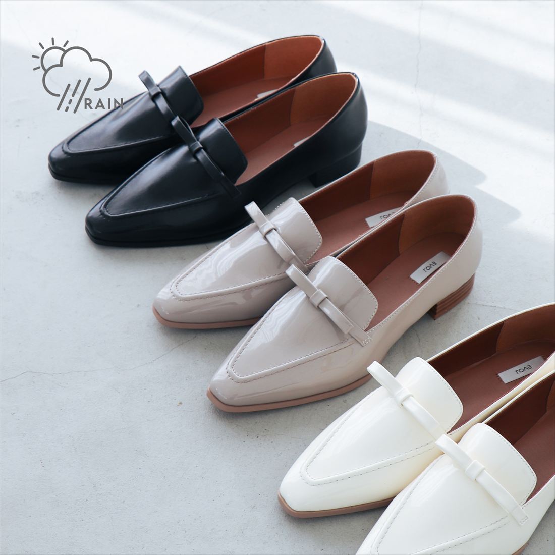 EVOL】完全防水リボンローファー TH0007 | EVOL | マルイウェブチャネル