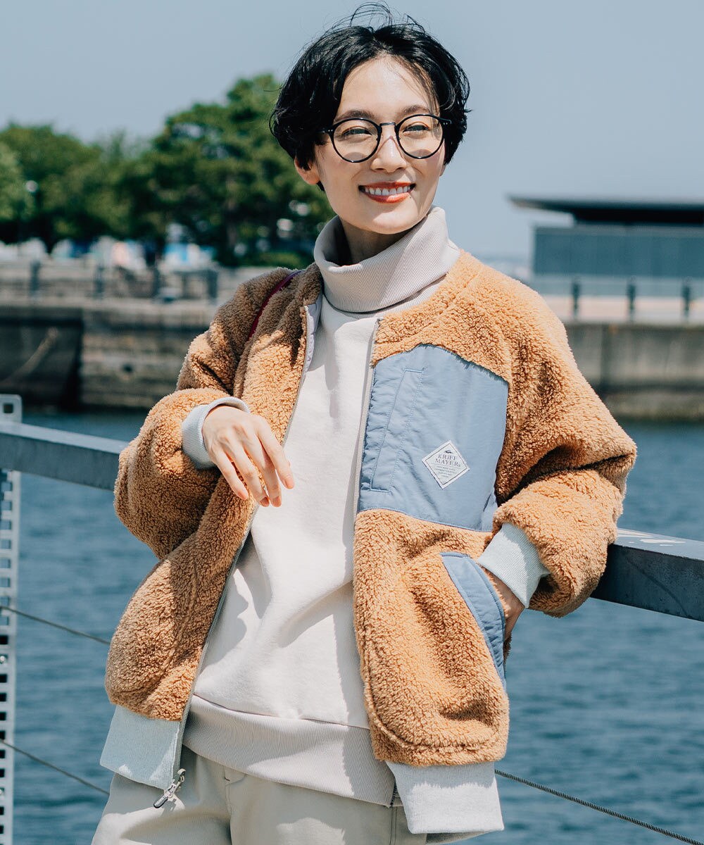 2WAY・リバーシブル】ノーカラー ひっくり ジャケット | クリフ