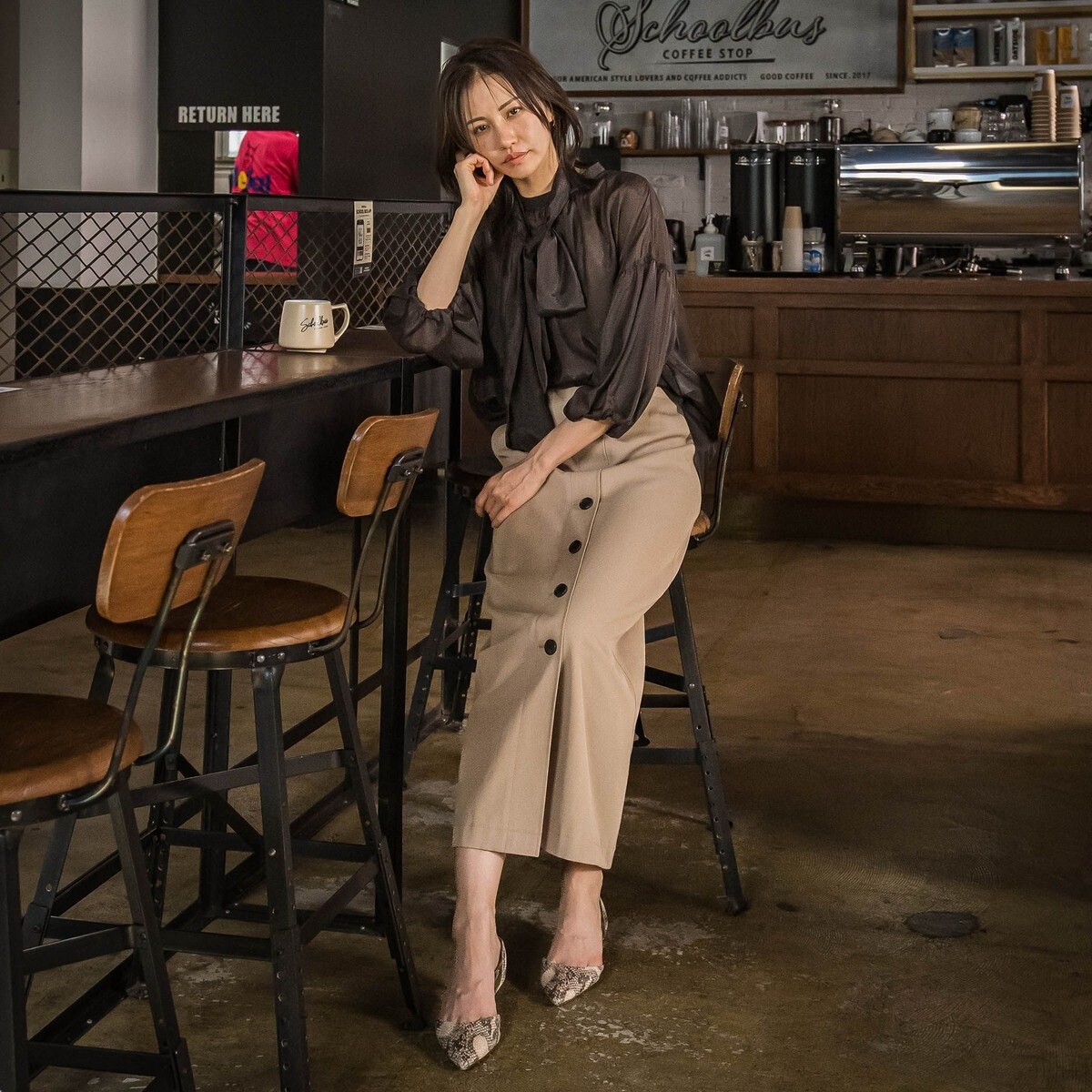 ナローシルエットチノスカート≪洗濯機で洗える≫ | ロートレアモン