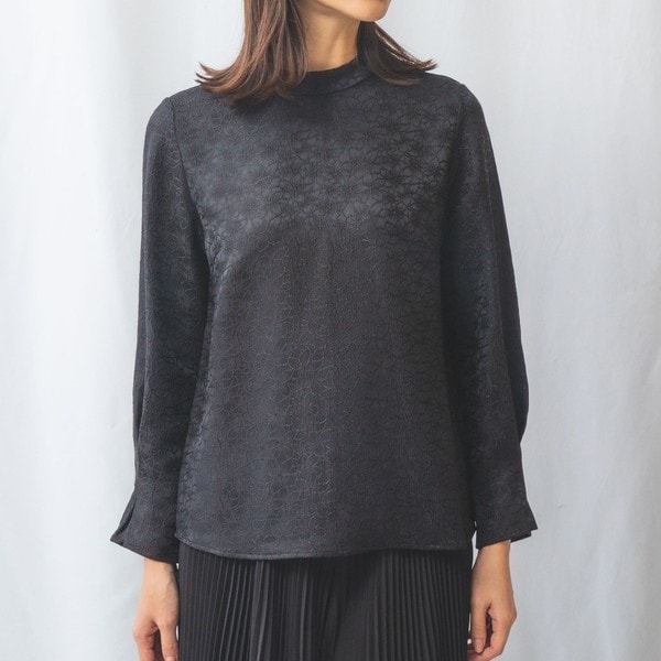 NARACAMICIE】カットジャガード長袖プルオーバー | ナラカミーチェ