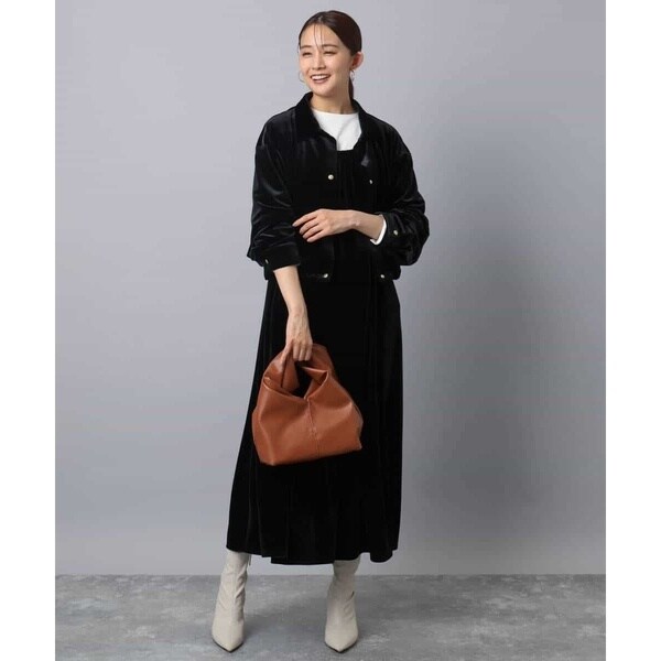 こなれSETUP/洗える】スノーベロア クロップドブルゾン | MK