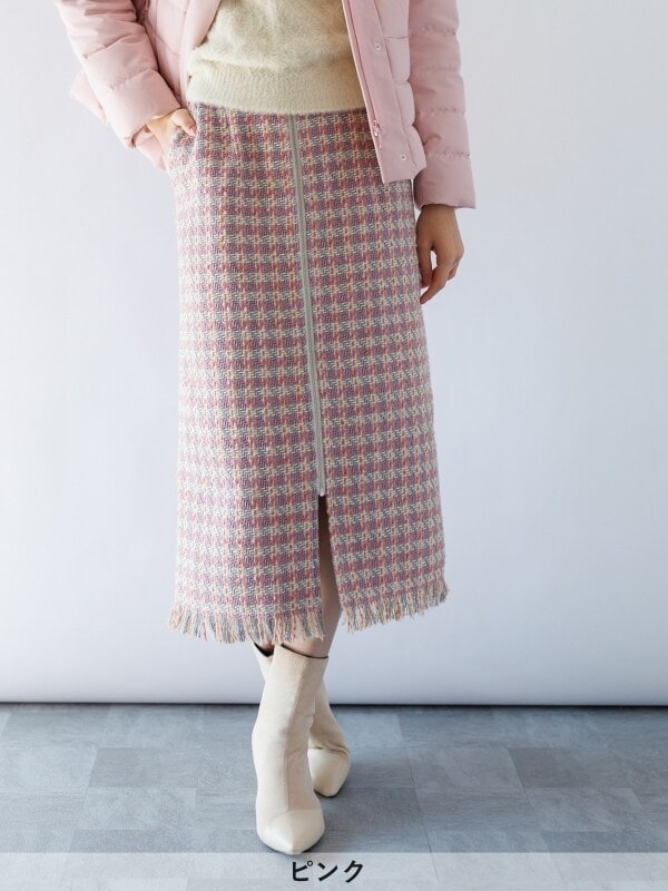 ツイードAラインスカート | カールパークレーン(Karl Park Lane