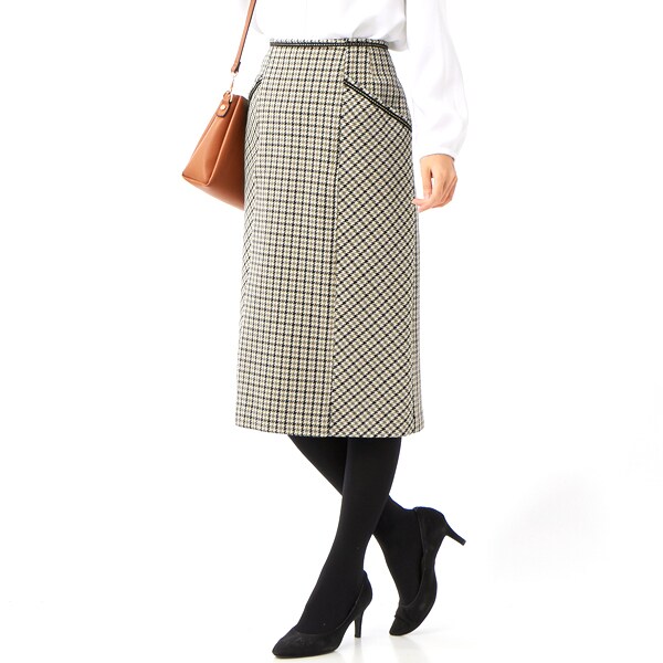 無地切替ストレートスカート | カールパークレーン(Karl Park Lane