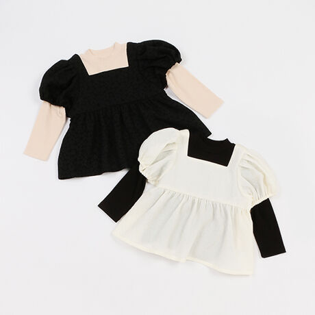 【リンク】ジャガードドッキングトップス | プティマイン(petit main) | マルイウェブチャネル