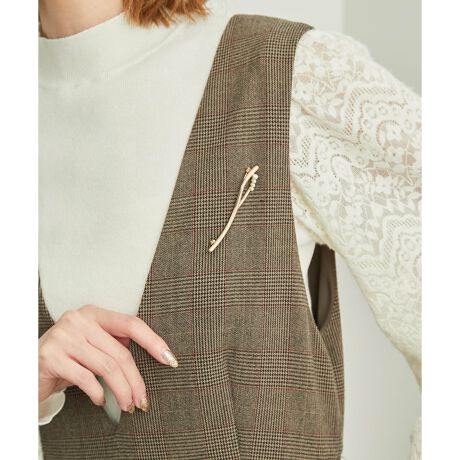 スリムメタルパールポイントブローチ | ロペピクニックパサージュ(ROPE' PICNIC PASSAGE) | マルイウェブチャネル