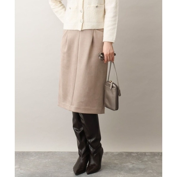 スウェードボンディングタイトスカート/洗える | オフオン(OFUON