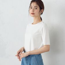 UVカットベーシック 五分袖ニット | コムサイズム(COMME CA ISM) | 12-74KG04-204 | マルイウェブチャネル