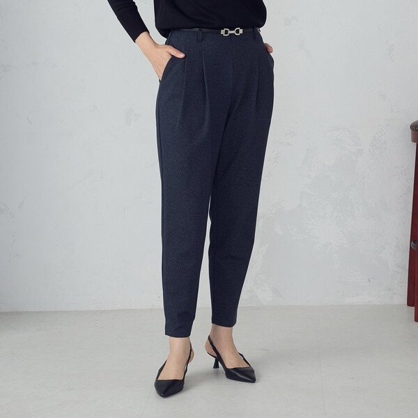 セットアップ対応】メランジジャージ テーパードパンツ | コムサイズム