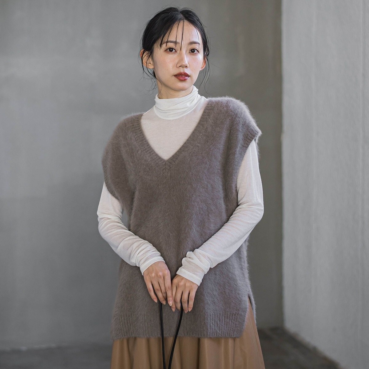 FOX/CASHMEREベスト≪手洗い可能≫ | ドロワットロートレアモン(Droite