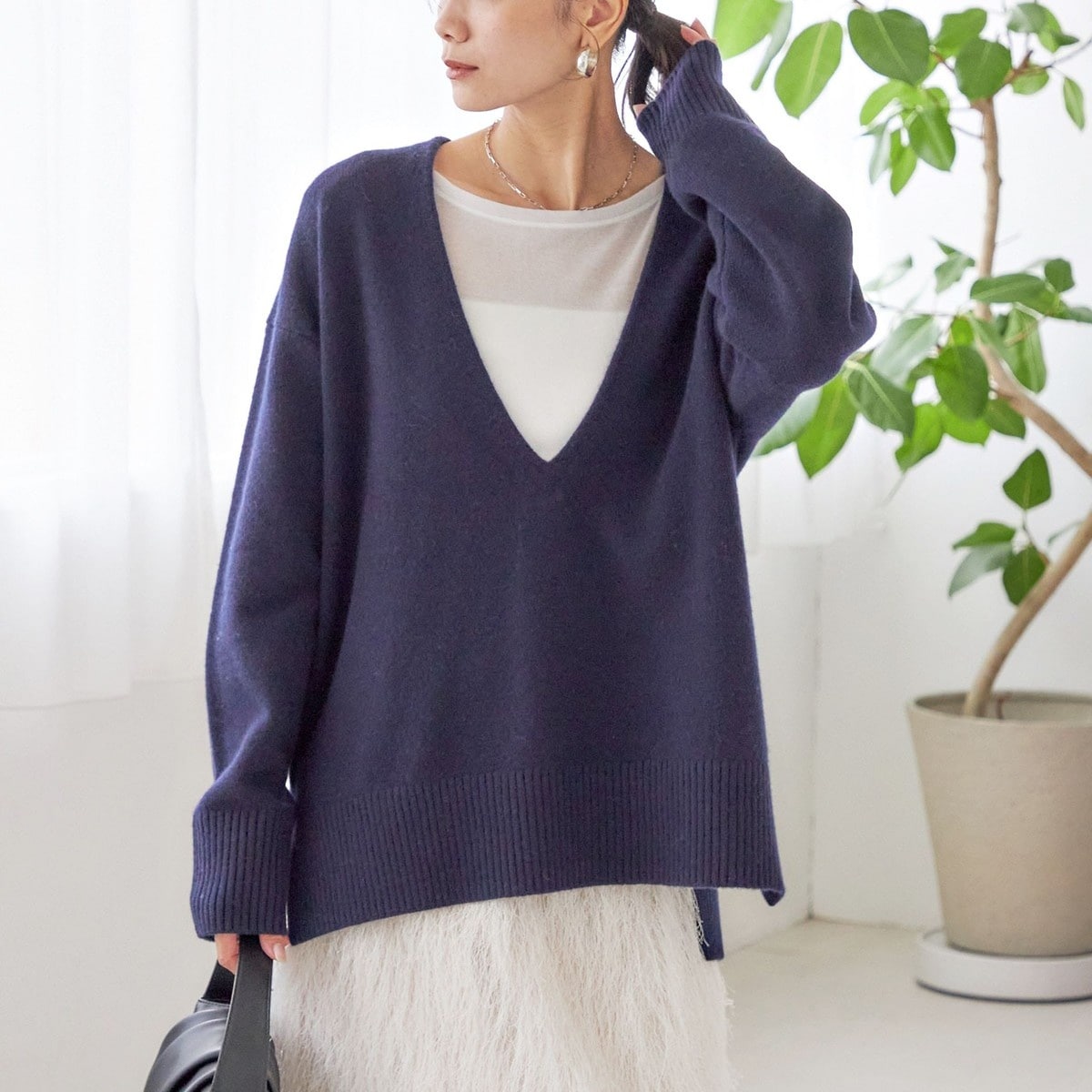 TRICOTS JEAN MARC／Vネックプルオーバー | ナノユニバース(NANO