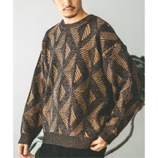 【GEOM PATTERN/ジオメパターン】ジャガード クルーネック ニット | ジャーナルスタンダード(JOURNAL STANDARD ...