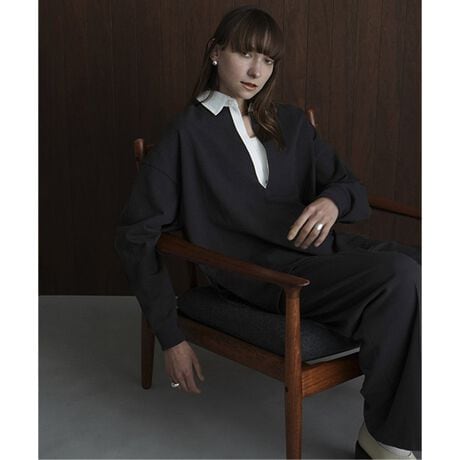 【CLANE/クラネ】DEEP NECK WIDE RUGBY SHIRT：ラガーシャツ | ジャーナルスタンダード(JOURNAL ...