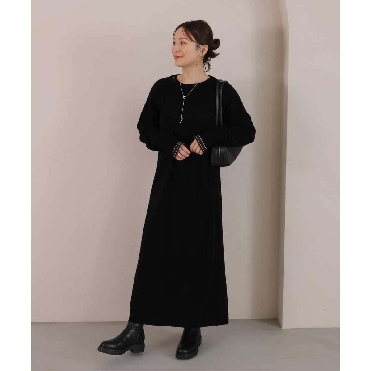 ウールカシミヤMIX マキシワンピース | ジャーナルスタンダード