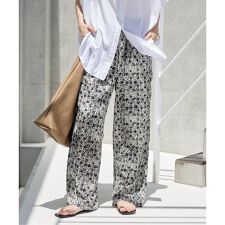 楊柳モチーフパターンイージーパンツ | スローブ イエナ(SLOBE IENA) | マルイウェブチャネル