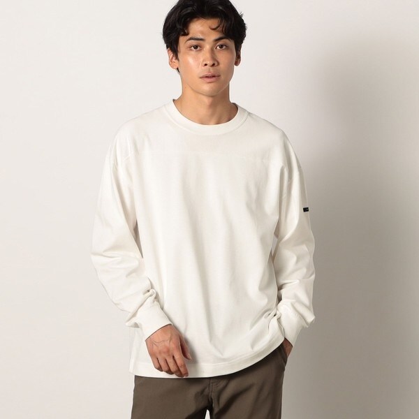 グランドパーク（Grand PARK）/日本製 デラヴェ天竺切り替えロングスリーブTシャツ 日本製 デラヴェ天竺切り替えロングスリーブTシャツ | グランドパーク