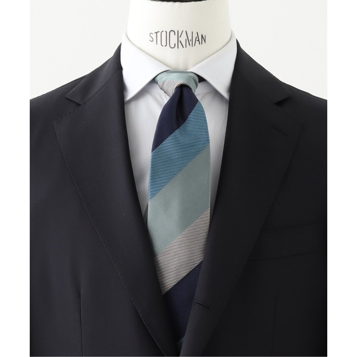 FRANCO BASSI (フランコ バッシ) コットンシルクレジメンタルタイ