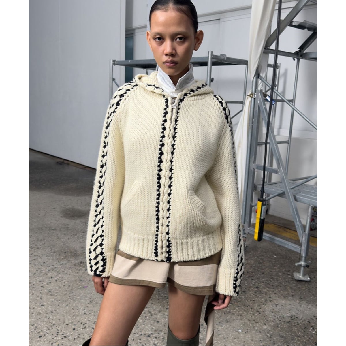 417 エディフィス（417 EDIFICE）/【Geek Office / ギークオフィス】OPEN YY Knitted STITCH ZIP Geek Office / ギークオフィス】OPEN YY Knitted STITCH ZIP | 417