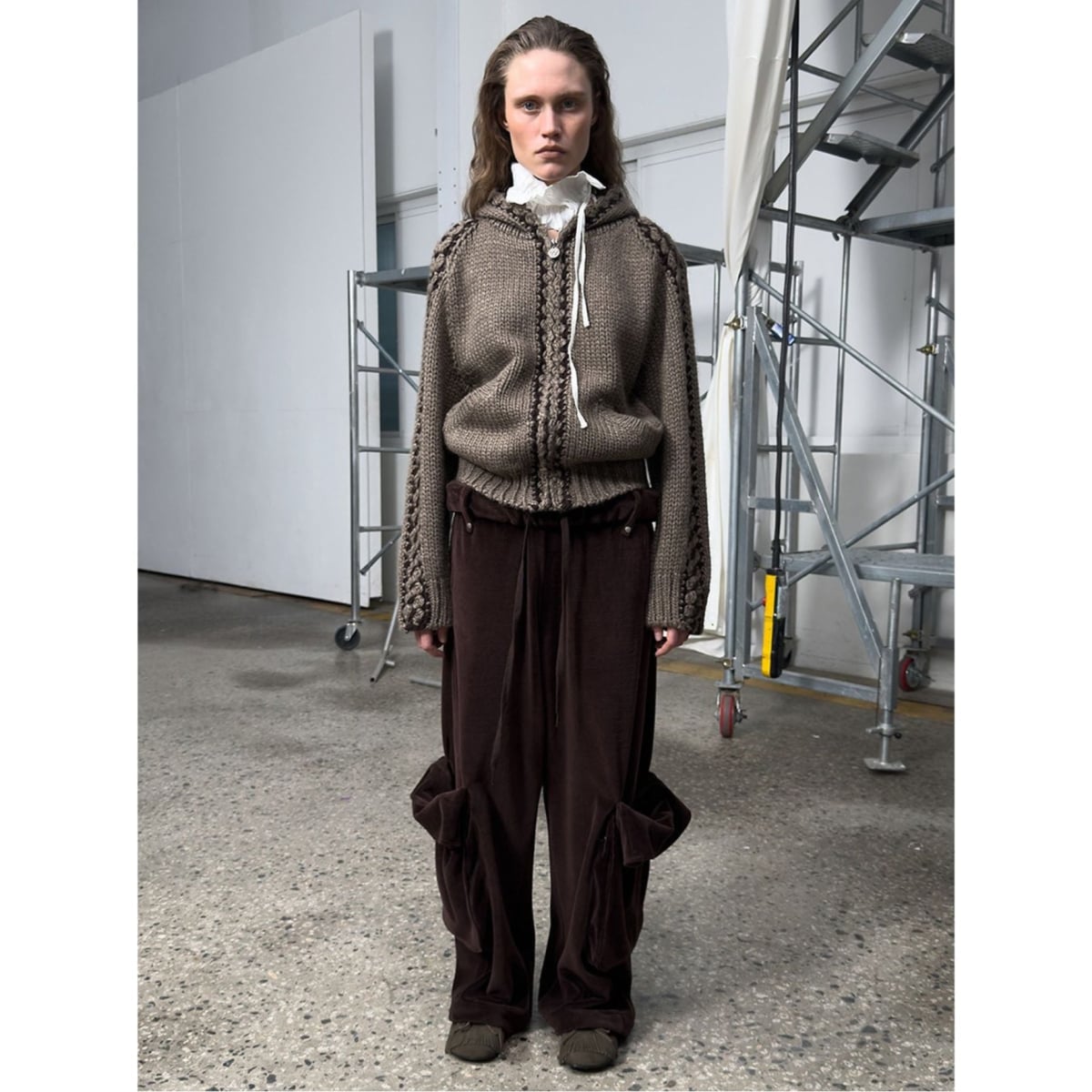 Geek Office / ギークオフィス】OPEN YY Knitted STITCH ZIP | 417