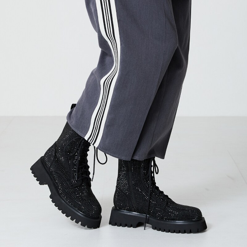 ラインストーンレースアップシューズ/41425 | オリエンタル