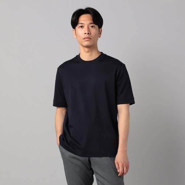 シルキーポンチ モックネック長袖Tシャツ | コムサ・メン(COMME CA MEN