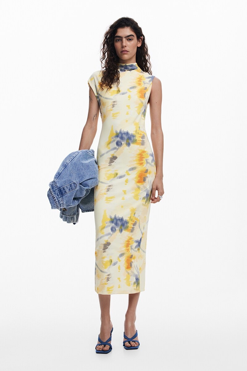 オーキッドプリント ロングドレス | デシグアル(Desigual) | マルイ