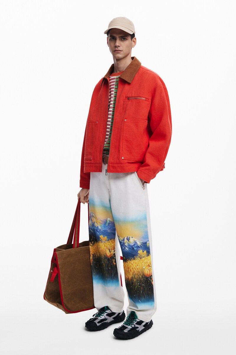 デシグアル（Desigual）/【4サイズ展開/S/XL】コントラストカラーのフライトジャケット 4サイズ展開/S/XL】コントラストカラーのフライトジャケット