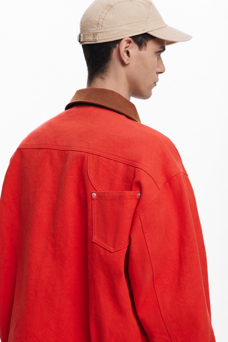 4サイズ展開/S/XL】コントラストカラーのフライトジャケット