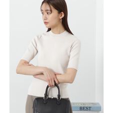 ビオグレースリブ半袖ニット | エヌ ナチュラルビューティーベーシック(N.Natural Beauty Basic*) | マルイウェブチャネル