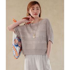 【洗える】レーシーパターン ニット | 23区(23KU) | KRWWCM0554 | マルイウェブチャネル