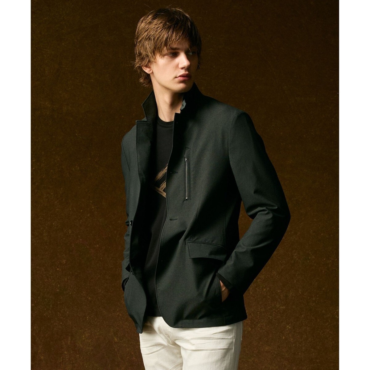 ex/tra】CANONICO ウールダウンブルゾン | ムッシュニコルエクストラ