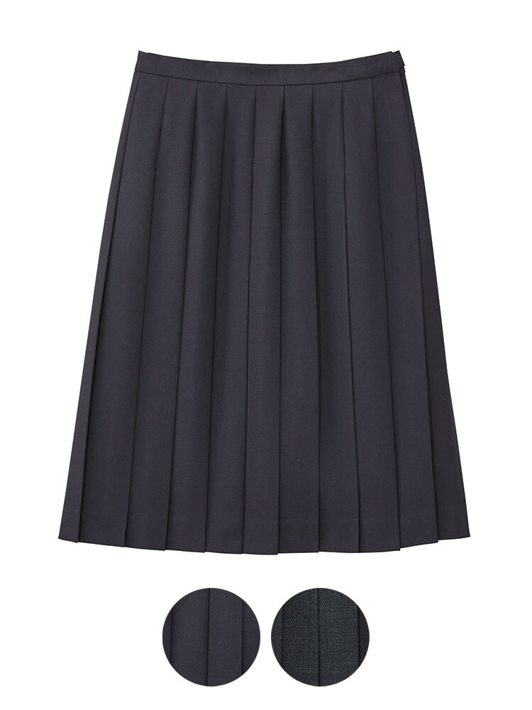 無地スカート〈48cm丈/裏地付〉【スクール】【学生】【通学】【学校