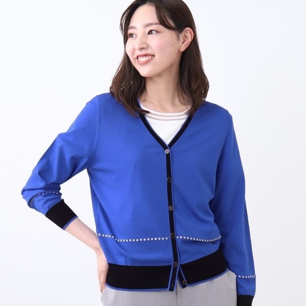 アンサンブル可能手洗い可】リネン混ベーシックカーディガン | アン