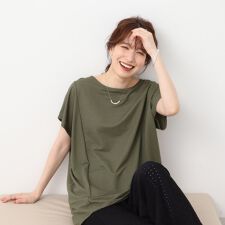 【接触冷感プチプラ】切り替えデザインで体型カバー ドルマントップス | シューラルー(SHOOLARUE) | マルイウェブチャネル