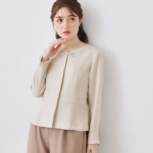 ギャザー・ハイネックブラウス（無地） | ピサーノ(PISANO) | マルイ