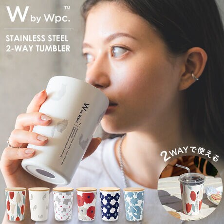 【Wpc.】ステンレス2wayタンブラー 430ml 保温 保冷 蓋付き 可愛い おしゃれ 北欧柄 | Wpc.(WPC) | W126 | ファッション通販 マルイウェブチャネル